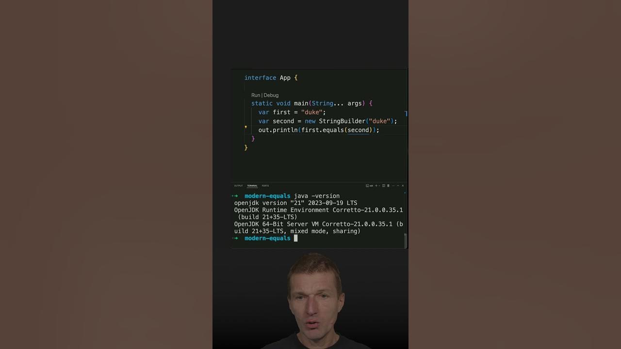 A Modern equals() Implementation #java #shorts #coding #airhacks - YouTube