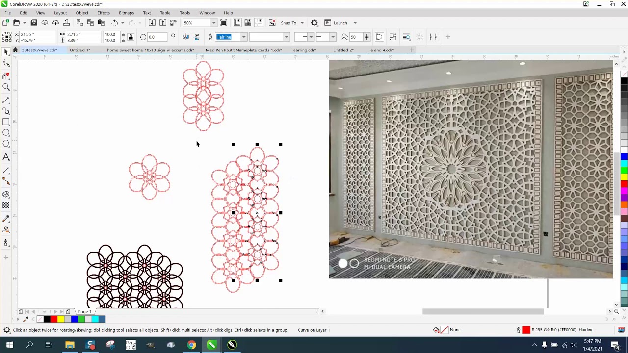 Corel Draw Tips & Tricks Draw this Pattern and how to interlock it Part ...
