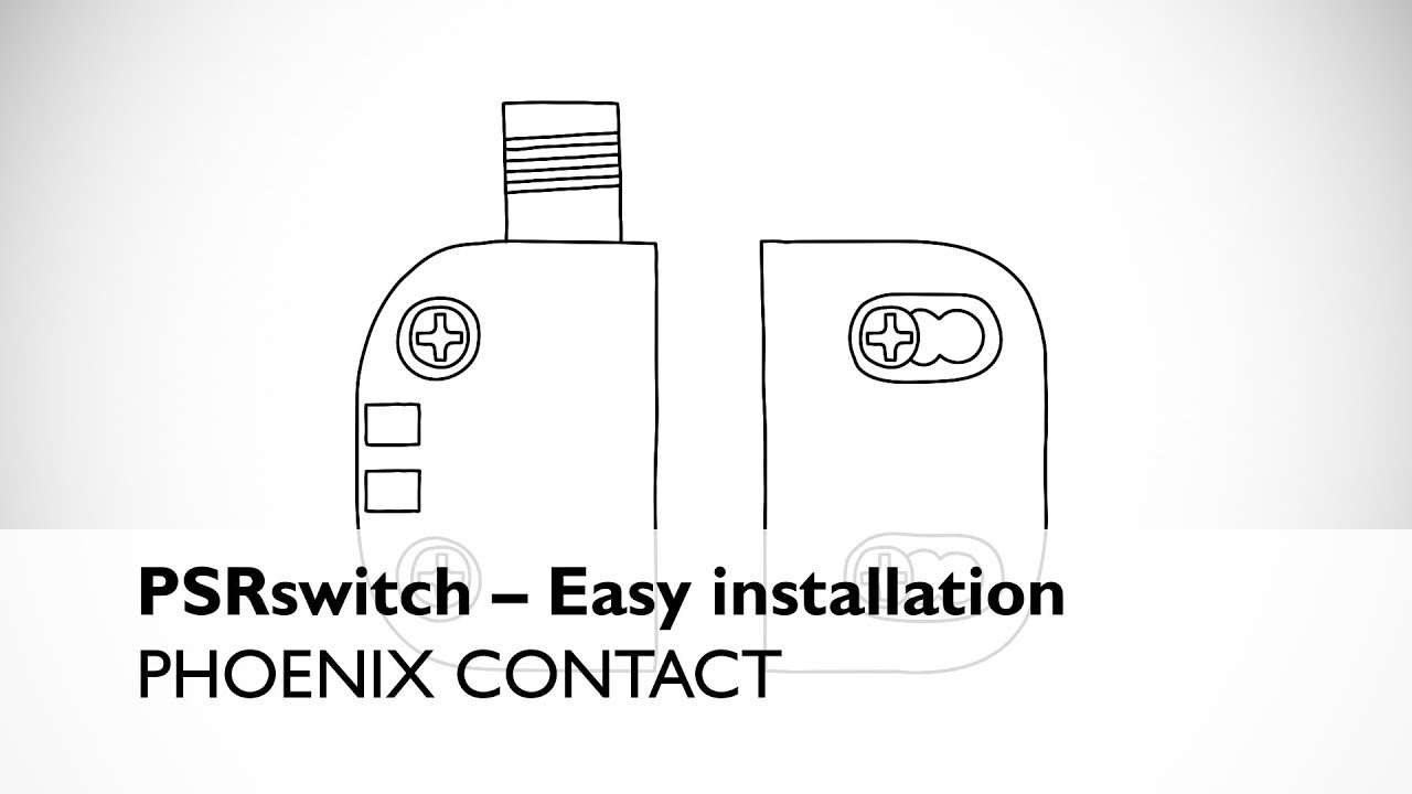 Safety switch PSRswitch for easy installation - YouTube