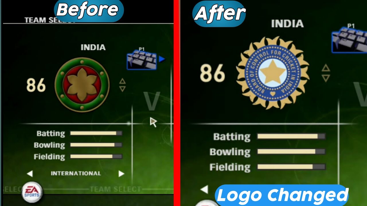 🔥How To Make Logo For Ea Sport Cricket 2007 | logo kasa change kara ...
