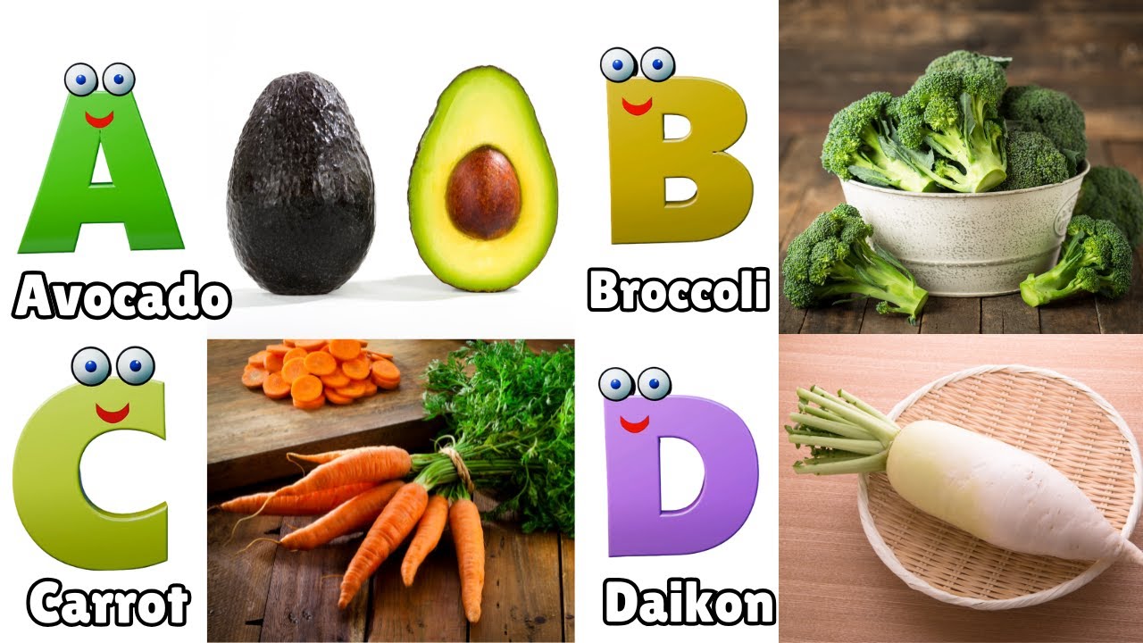 Vegetable phonics song for kids |Alphabets phonics for kids |Phonics ...