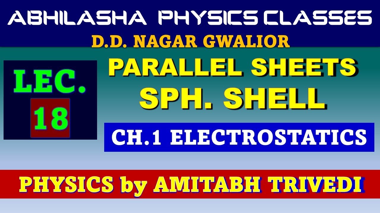 12TH//L-18//CH 01//PARALLEL SHEETS AND SPHERICAL SHELL - YouTube