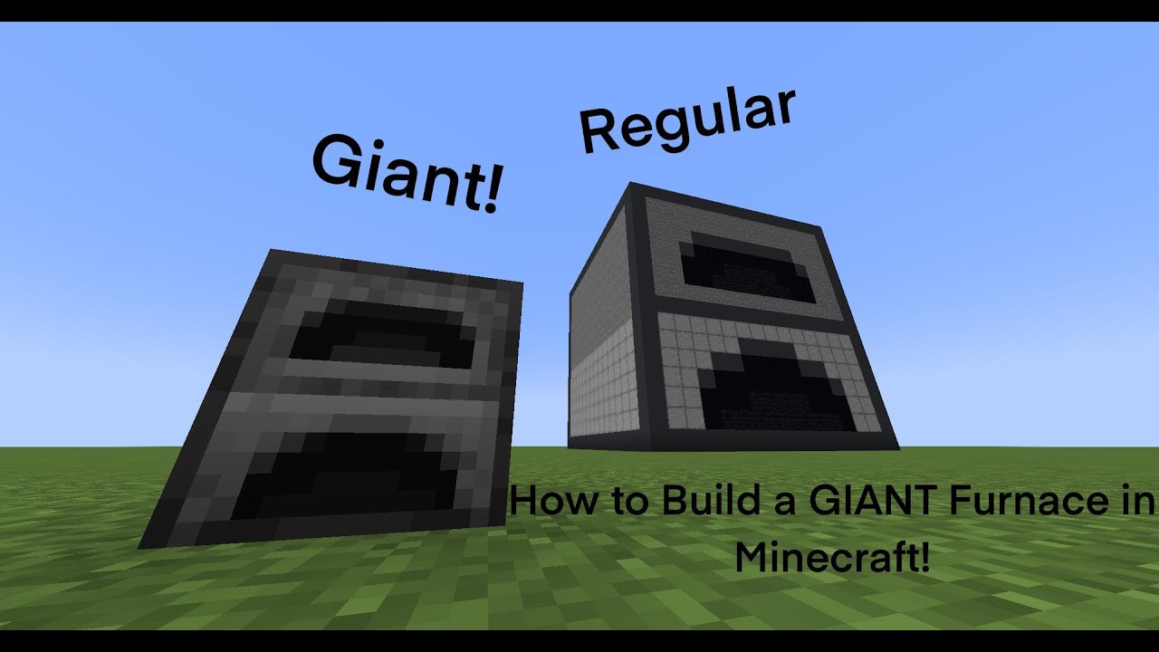 How to Build a GIANT Furnace in Minecraft! (World download in desc ...