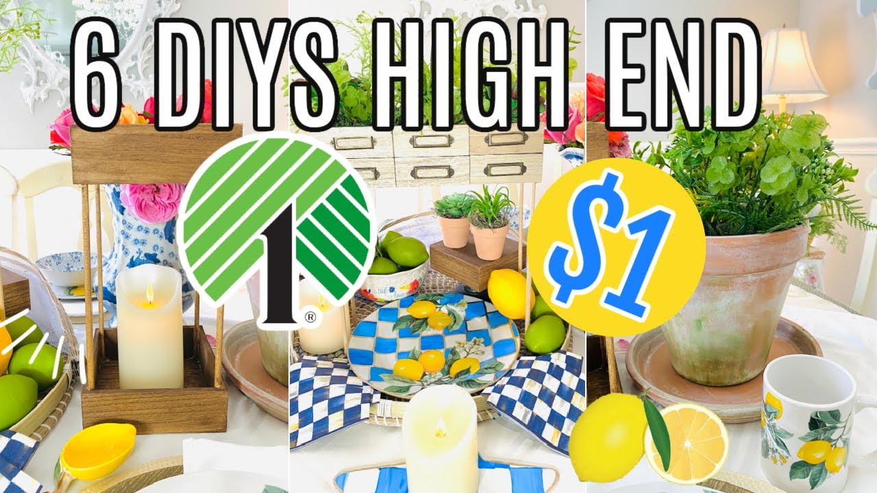 🌿6 DIY DOLLAR TREE HIGH END DECOR CRAFTS 🌿Olivia's Romantic Home DIY ...