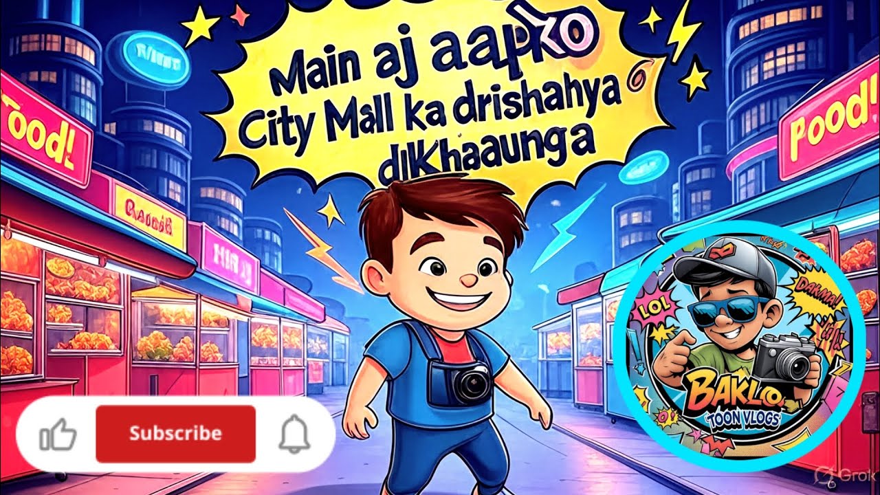 Main aaj aapko City Mall ka drishya dikhaunga cartoon vlogger ep. 6 ...