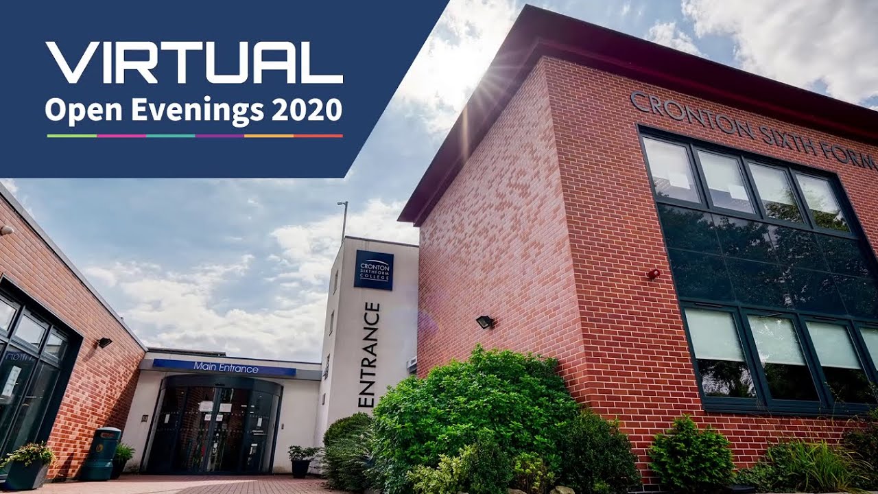 Cronton Sixth Form College - Virtual Open Evenings 2020 - Register now! - YouTube