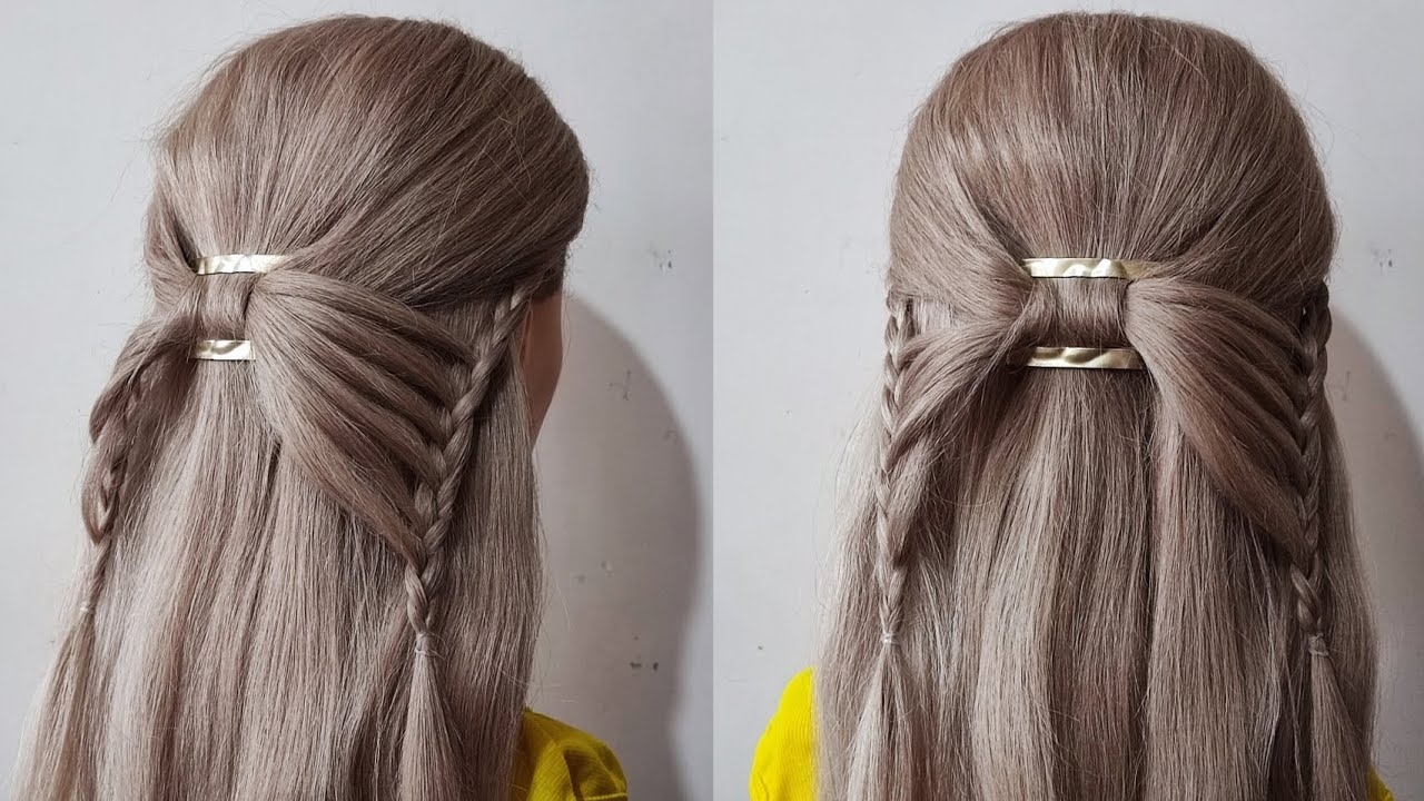 new hairstyle: stunning butterfly braid tutorial with bangles coiffure ...