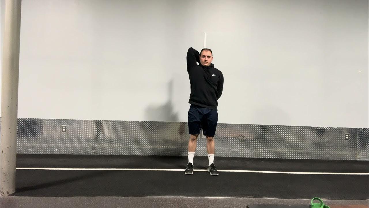 Overhead PVC Tricep Stretch - YouTube