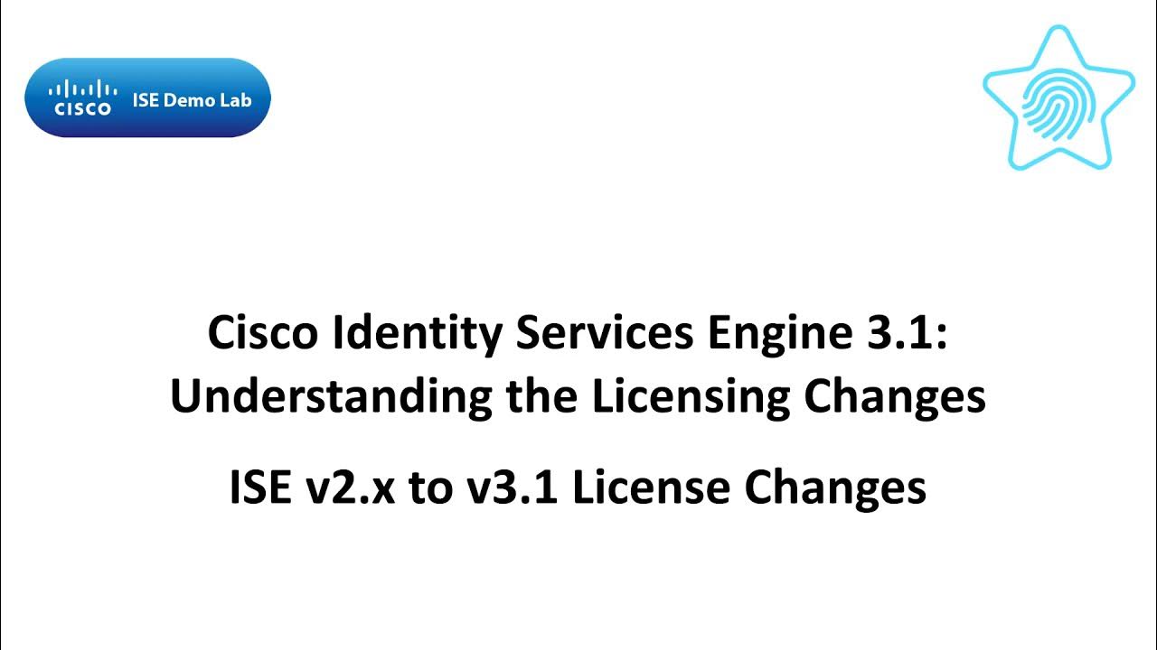 Cisco ISE Licensing Changes from v2.x to v3.1 - YouTube