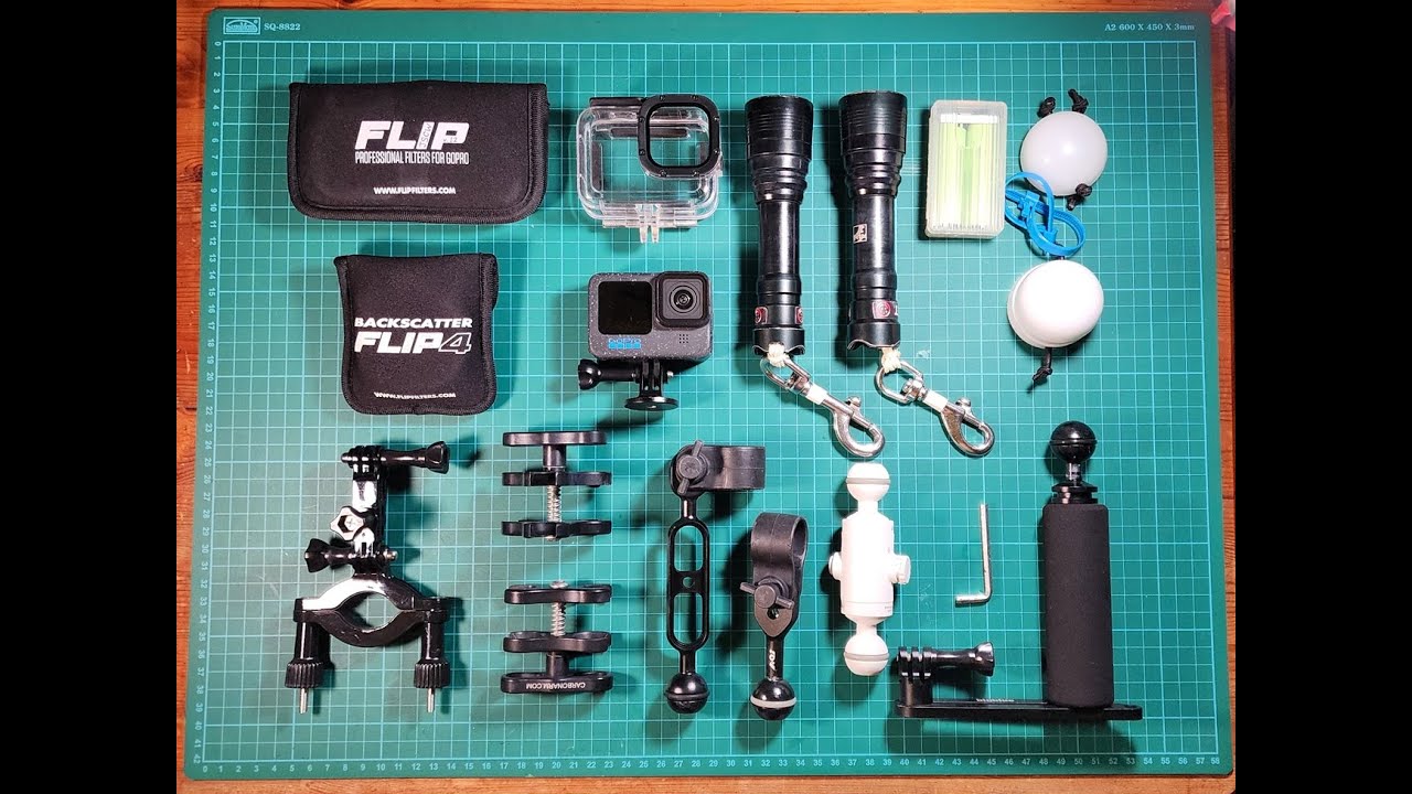 GoPro Diving Rig Setup with Flip Macro Lens and Removable Light - YouTube