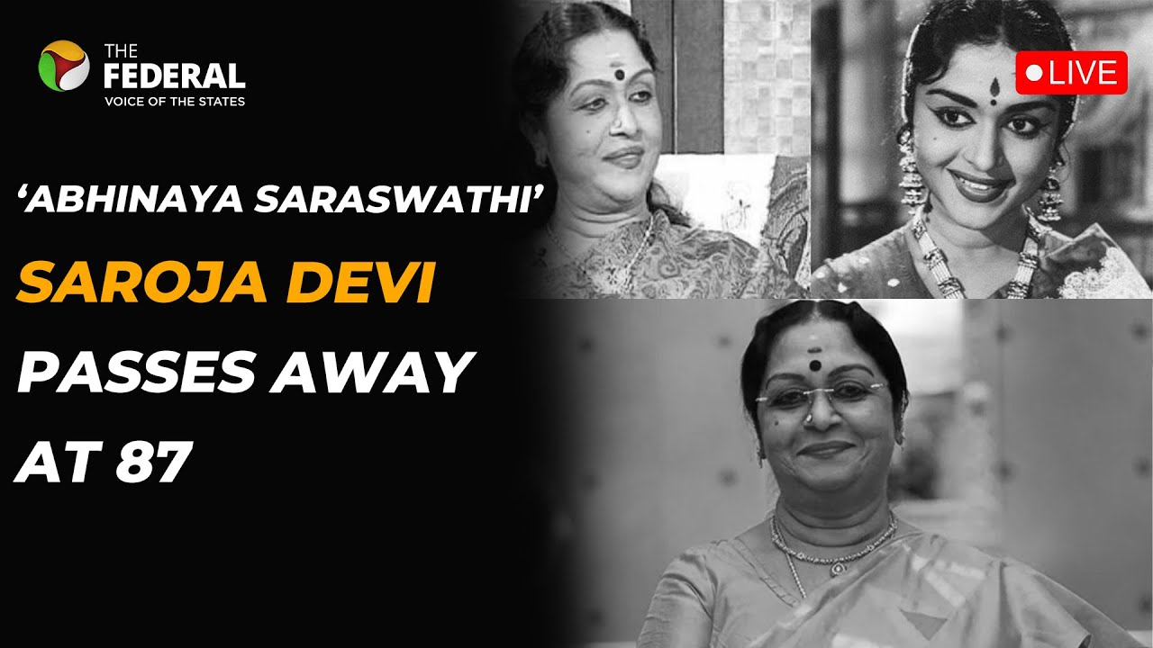 LIVE | Saroja Devi passes away at 87 in Bengaluru | The Federal - YouTube