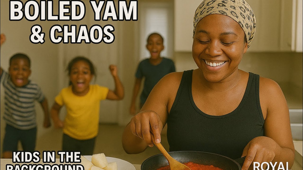 Boiled Yam & Chaos: Cooking With Kids in the Background! - YouTube
