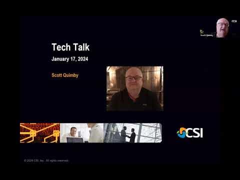 CSI Tech Talk Part I - YouTube