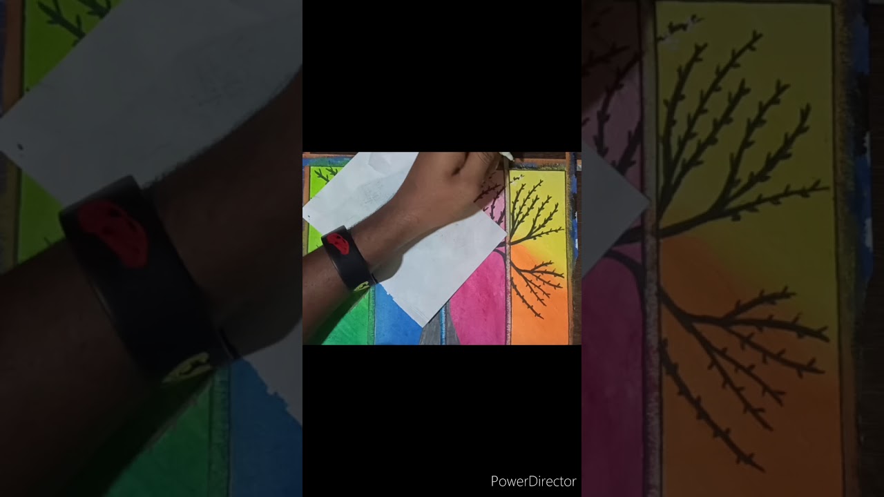 How to draw scenery with oil plaster step by step - YouTube