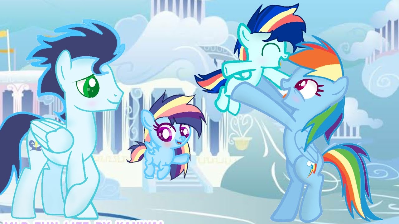 Rainbow Dash x Soarin and their children | Speedpaint | MLP Next Gen ...