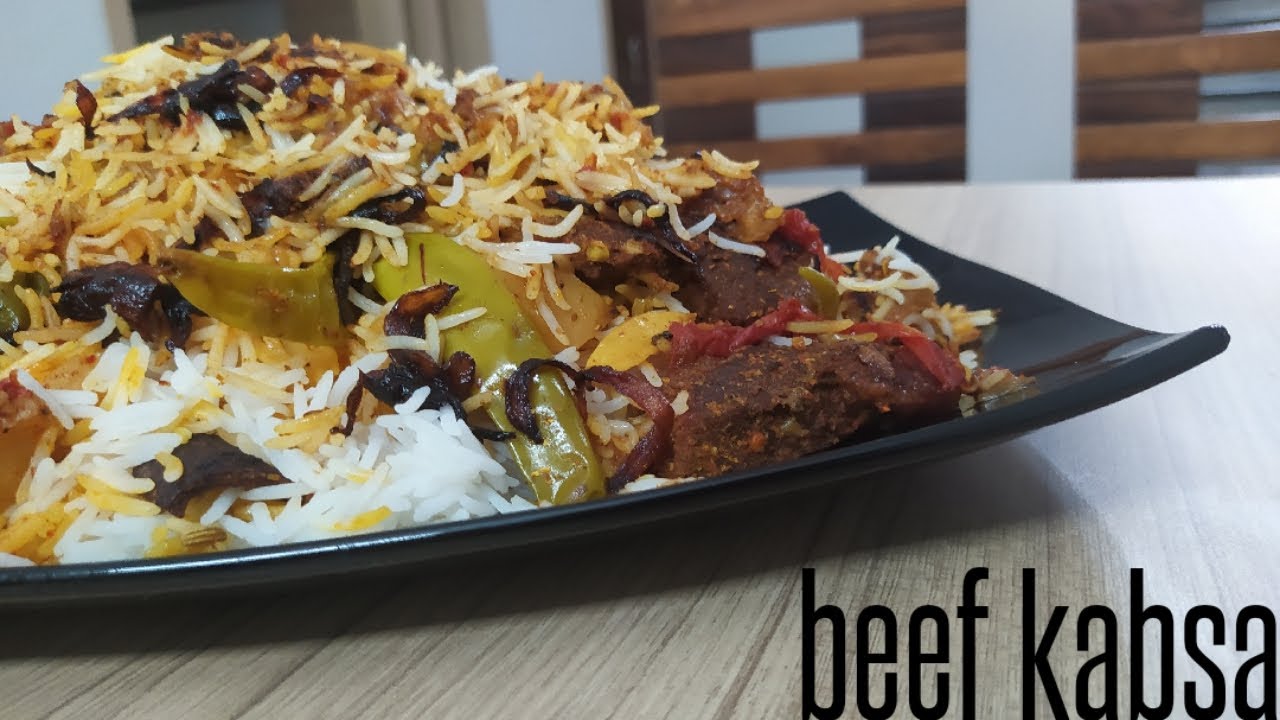 PERFECT BEEF KABSA/ബീഫ് കബ്സ കുക്കറിൽ എളുപ്പത്തിൽ ഉണ്ടാക്കാം/EASY/TASTY ...