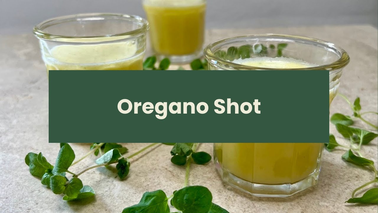 Oregano Shot - opskrift på juice shot med oregano og ingefær - YouTube