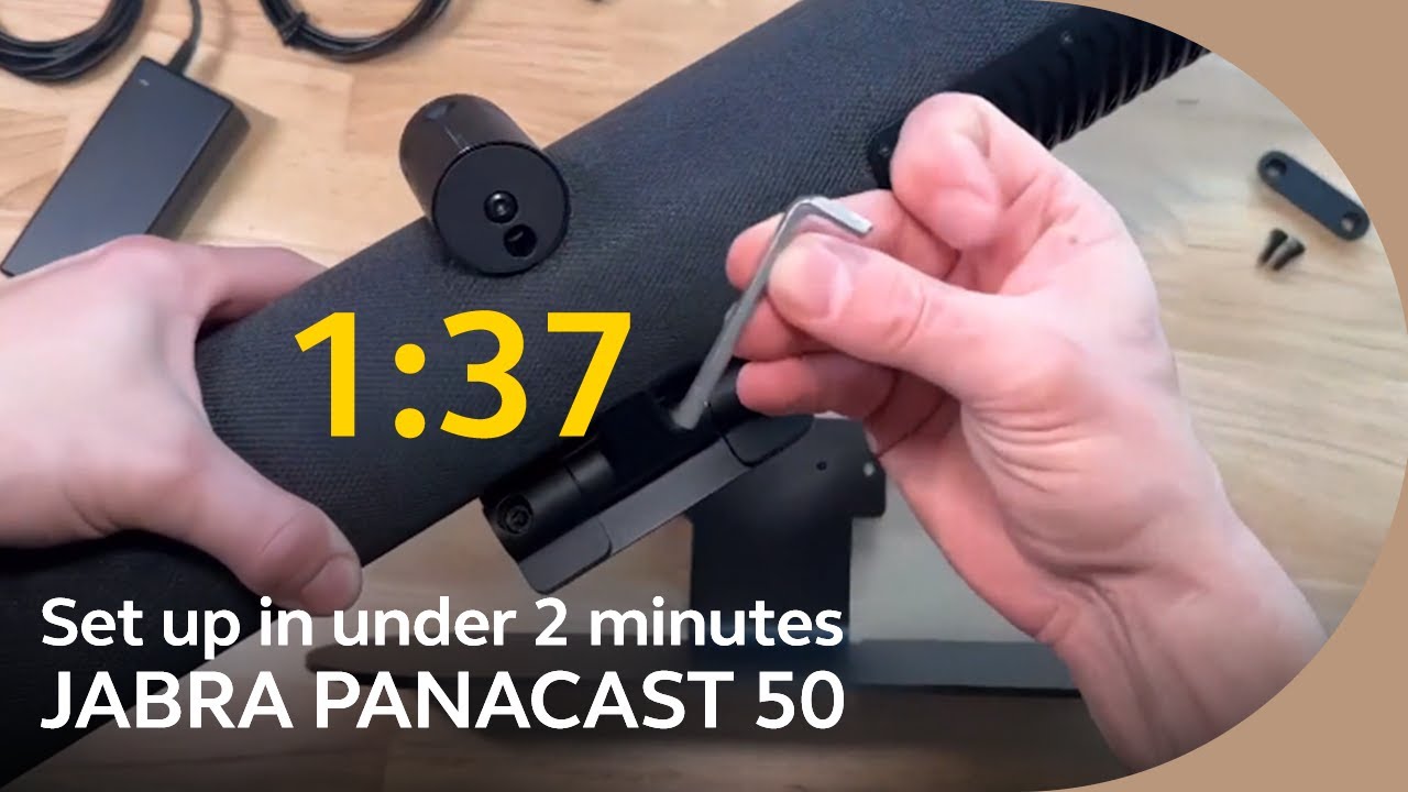 How to set up the Jabra PanaCast 50 BYOD Video Bar with Table Stand in ...