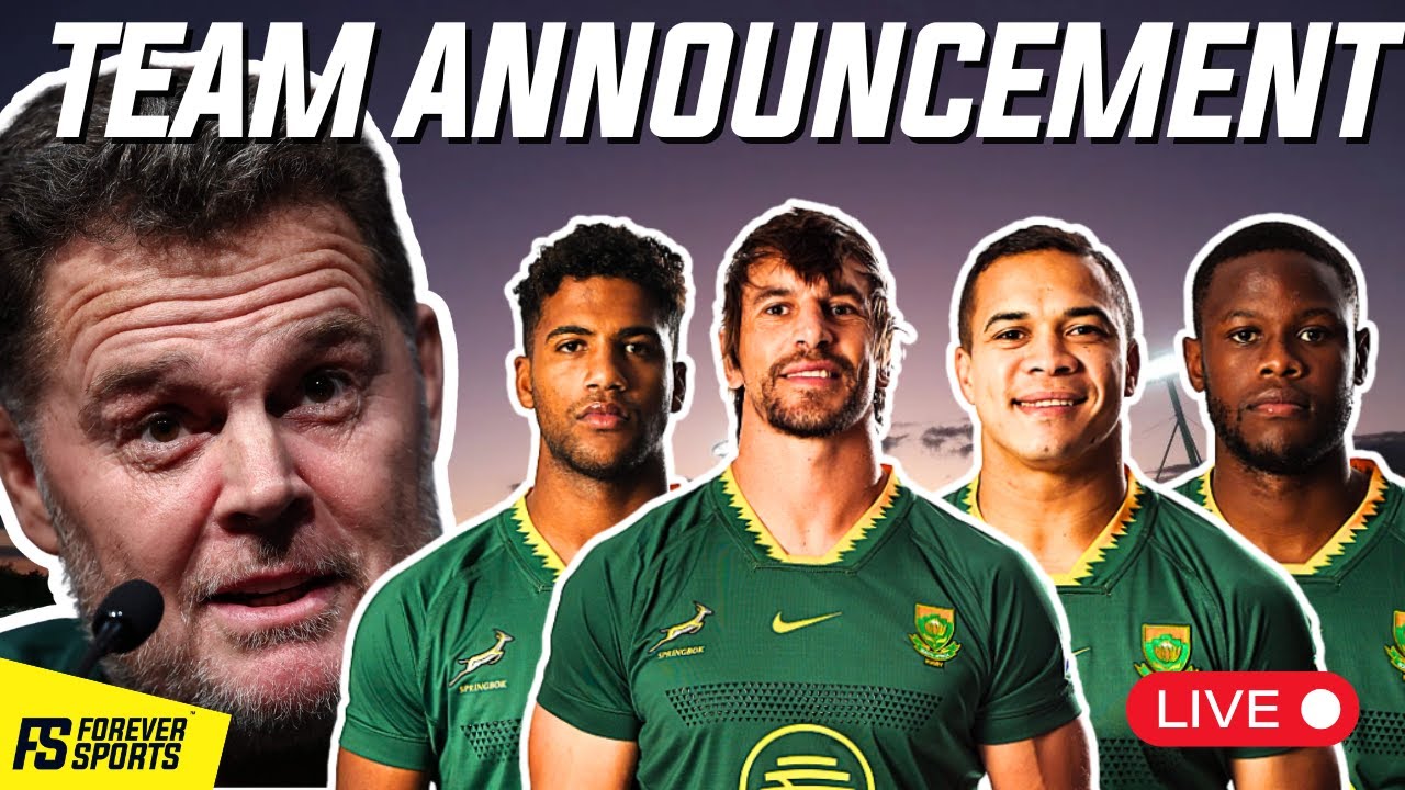 Springbok Team Announcement vs All Blacks LIVE! | Reaction Show - YouTube