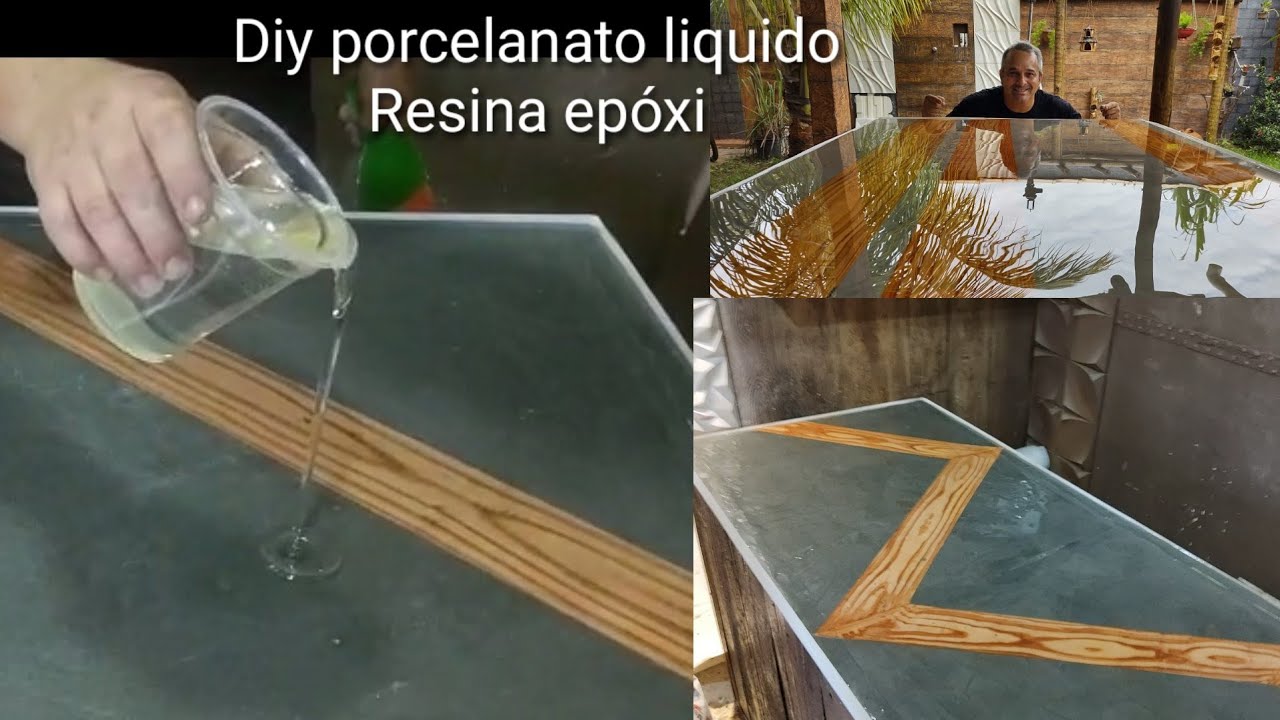 PORCELANATO LIQUIDO MAZA EM PIA - DIY RESINA EPOXI EM MESA - Faça vc ...