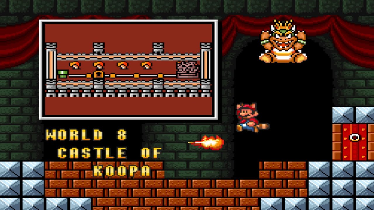 Super Mario Bros. 3🍄World 8【Castle of Koopa】Super Mario All Stars★SNES ...