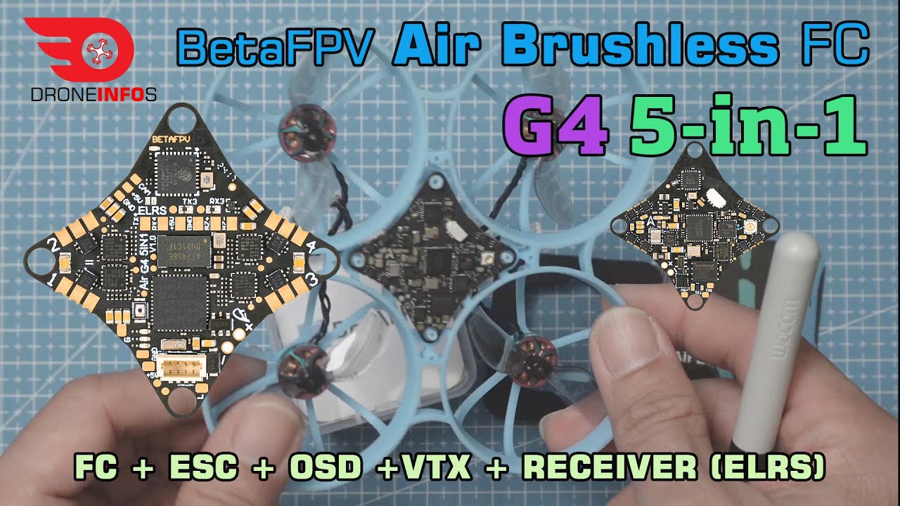 BetaFPV Air Brushless Flight Controller G4 5 in 1 | บอร์ดควบคุมโดรนลำจิ๋ว 65-75mm สเปคฯ จัดเต็ม ...