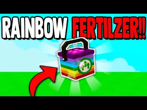 Grow a Garden but if i got a rainbow fertilizer the video ends - YouTube