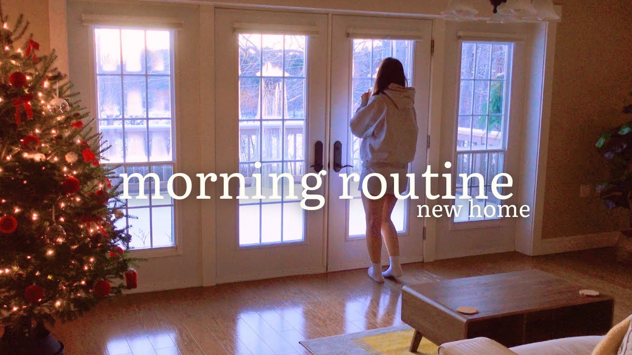first morning in my new home ️ | coffee, porridge & cozy winter morning ...