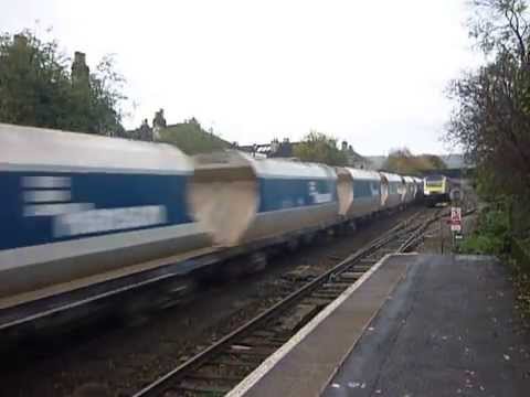 DB Schenker Class 66 no: 66168 & GWR HST no's 43186-43078 @ Oldfield ...