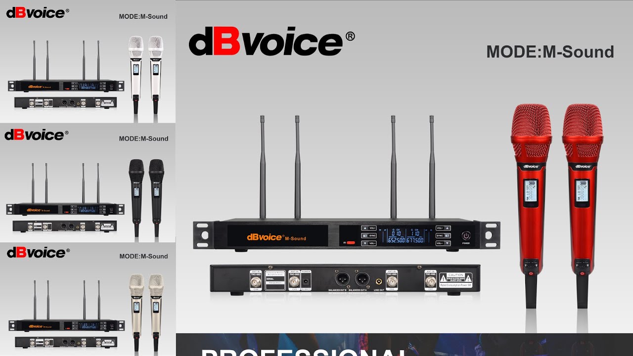 Professional Wireless Microphone - dBvoice M-SOUND - YouTube