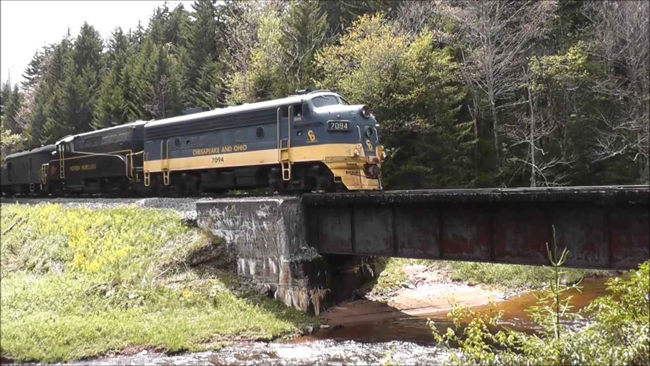 Durbin & Greenbrier Valley -C&O F7A & WM BL2 - YouTube
