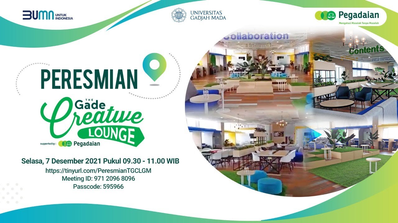 Peresmian The Gade Creative Lounge UGM - Yogyakarta - YouTube