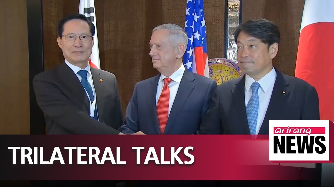 Defense chiefs of S. Korea, U.S. and Japan hold trilateral meeting ...