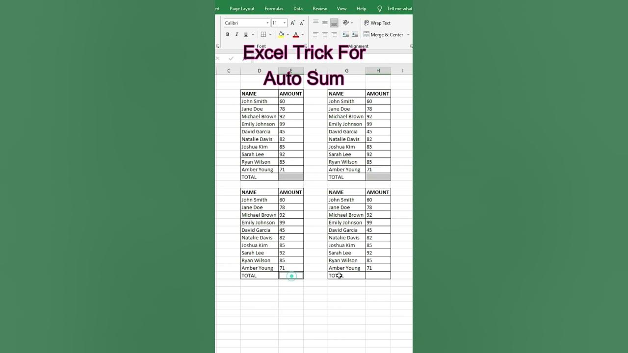 1 Second How To Sum In Ms Excel Auto Sum In Excel excelshorts 1-second-how-to-sum-in-ms-excel-auto-sum-in-excel-excelshorts