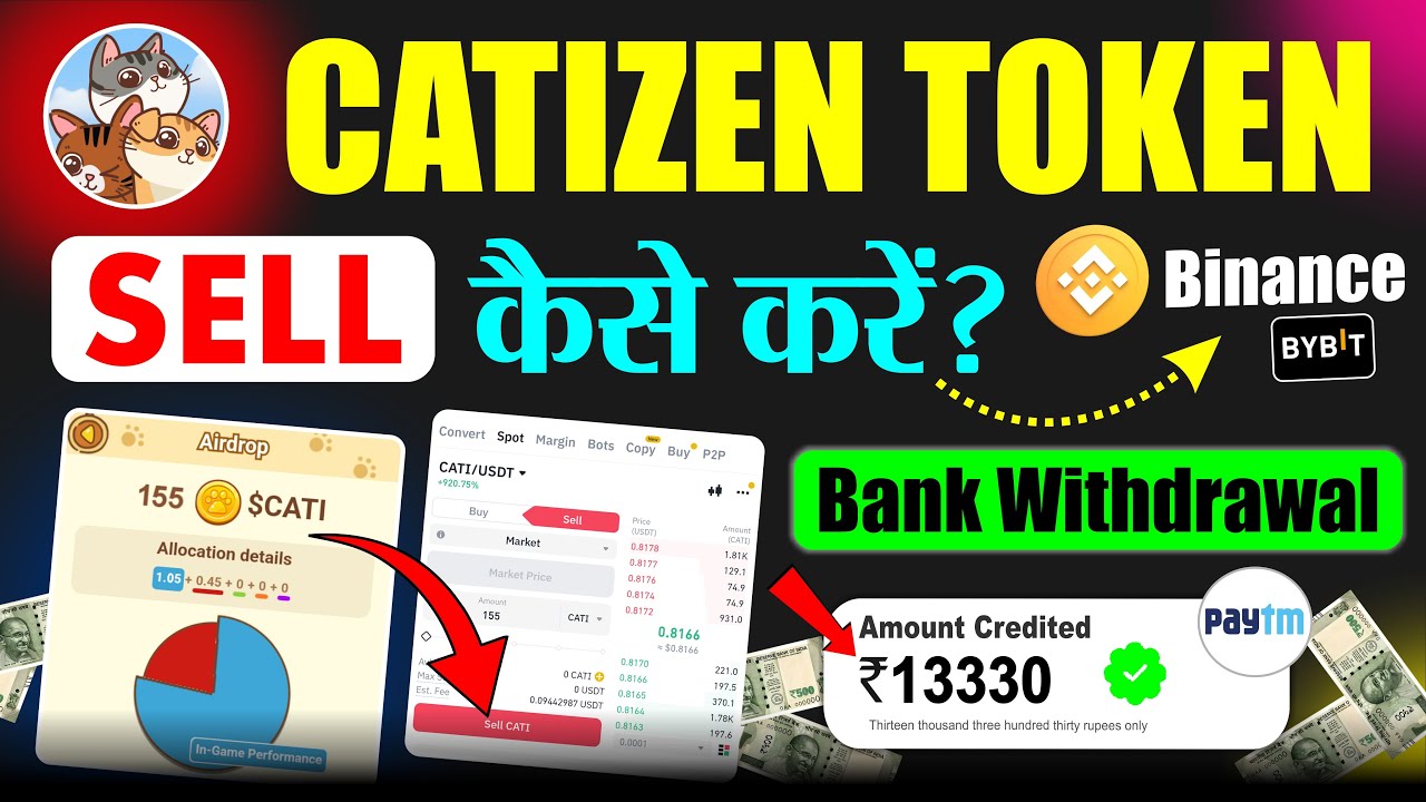 Cati Token Sell | How to Sell Catizen Token in Binance | Cati Token ...