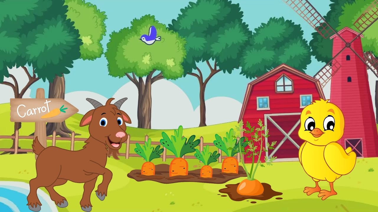 Clucky's Healthy Veggie Adventure with Benny the Goat 🌽🥕🍅 | Fun Kids ...