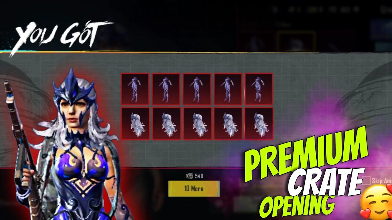 😍 PREMIUM CRATE OPENING IN BGMI | JK08 GAMING - YouTube