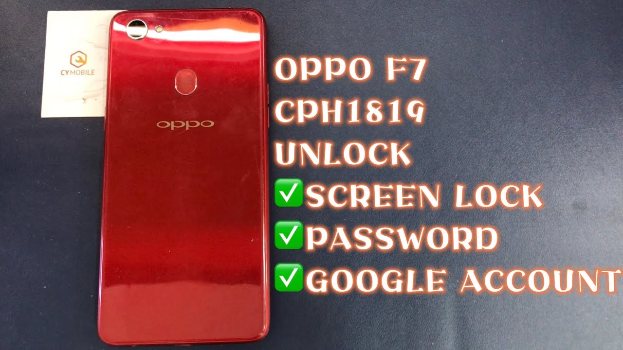 OPPO F7 /CPH1819 UNLOCK FRP｜SCREEN LOCK ｜GOOGLE ACCOUNT｜BY EFT PRO2 - YouTube