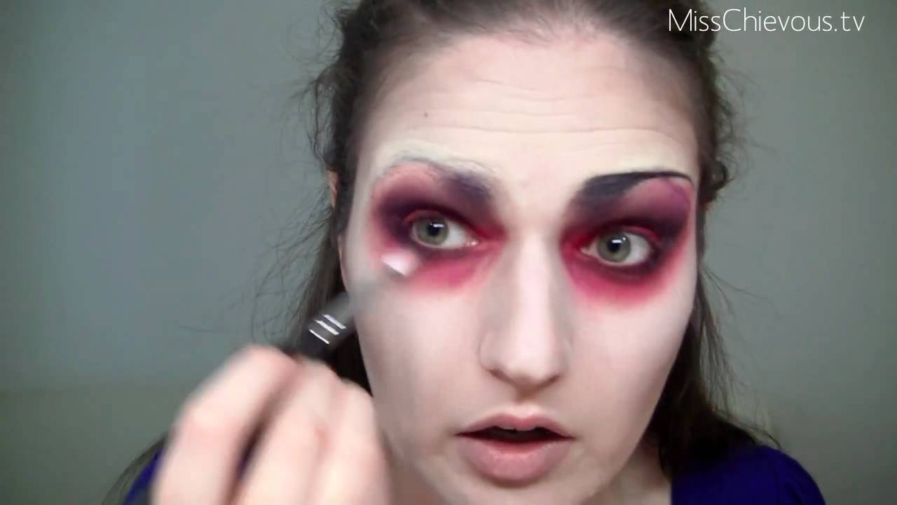 VAMPIRE Makeup Hair Costume Halloween Transformation - YouTube
