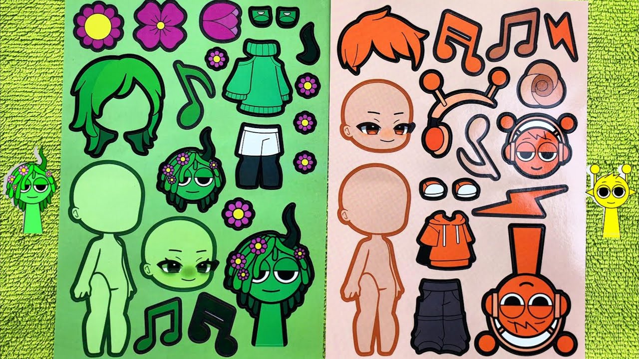 Incredibox Sprunki New Mod😍SUS MOD Sticker Book #incrediboxsprunki # ...