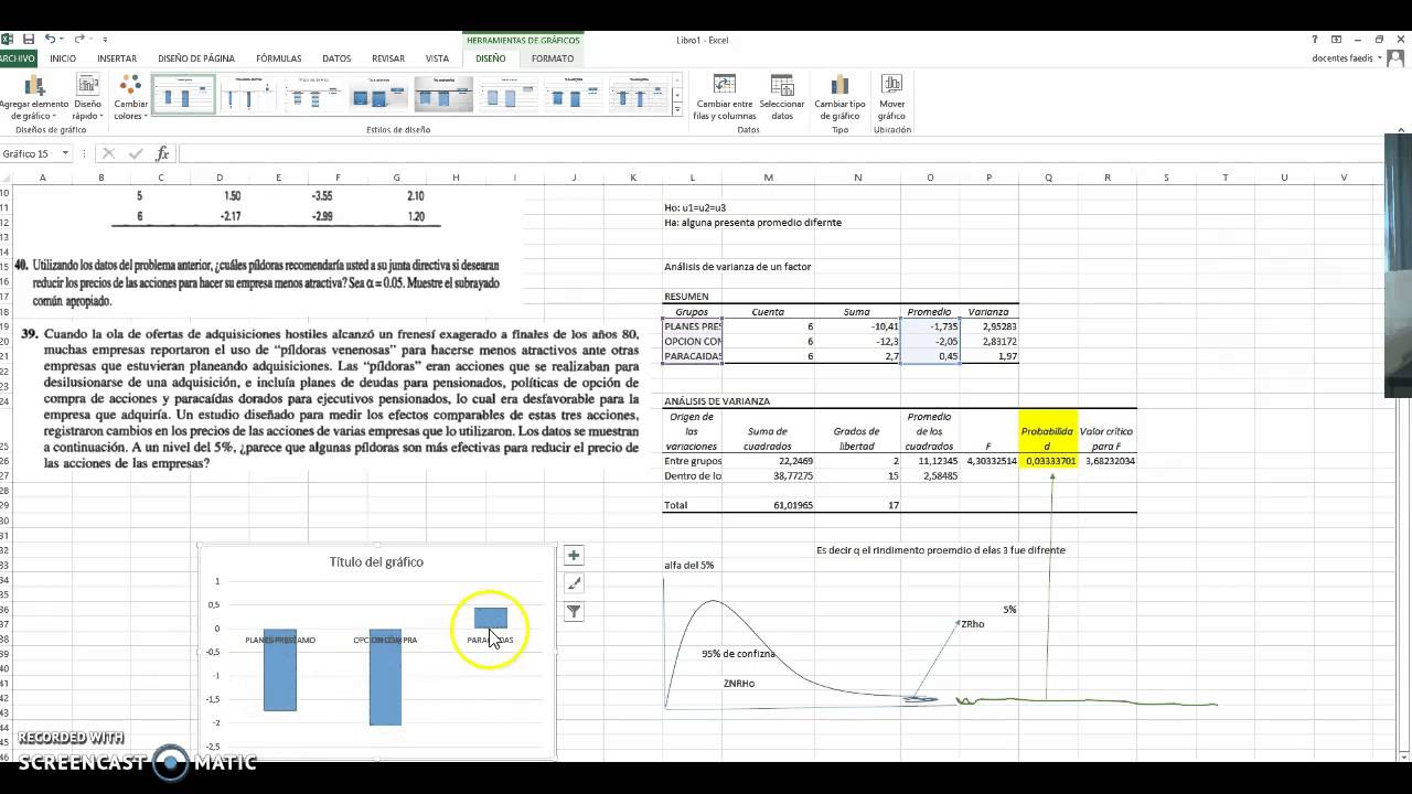 ANOVA EN EXCEL YouTube ANOVA EN EXCEL YouTube