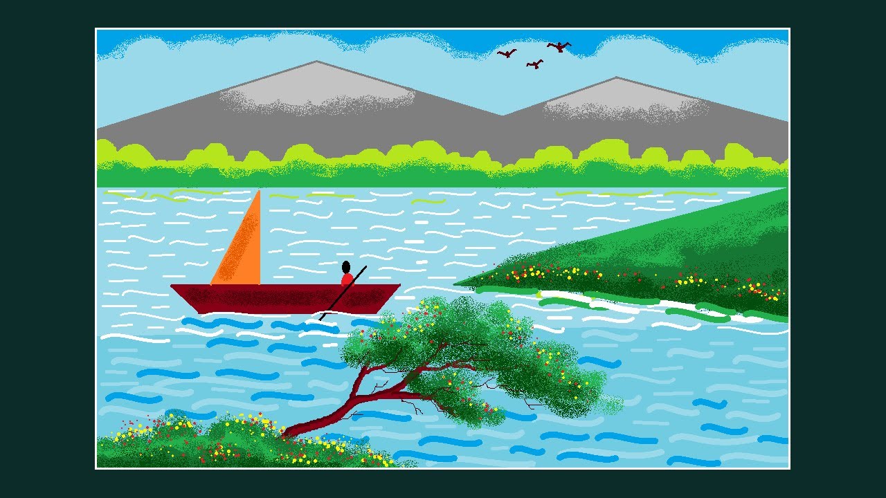 How to Draw - in computer| Microsoft paint tutorial | ms paint ...