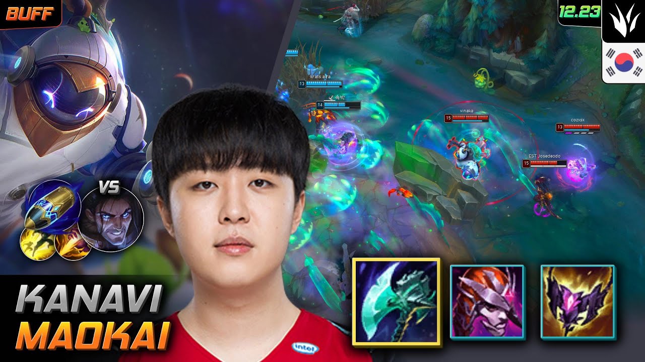 Kanavi Jungle Maokai Build Night Harvester First Strike - LOL KR 12.23 ...