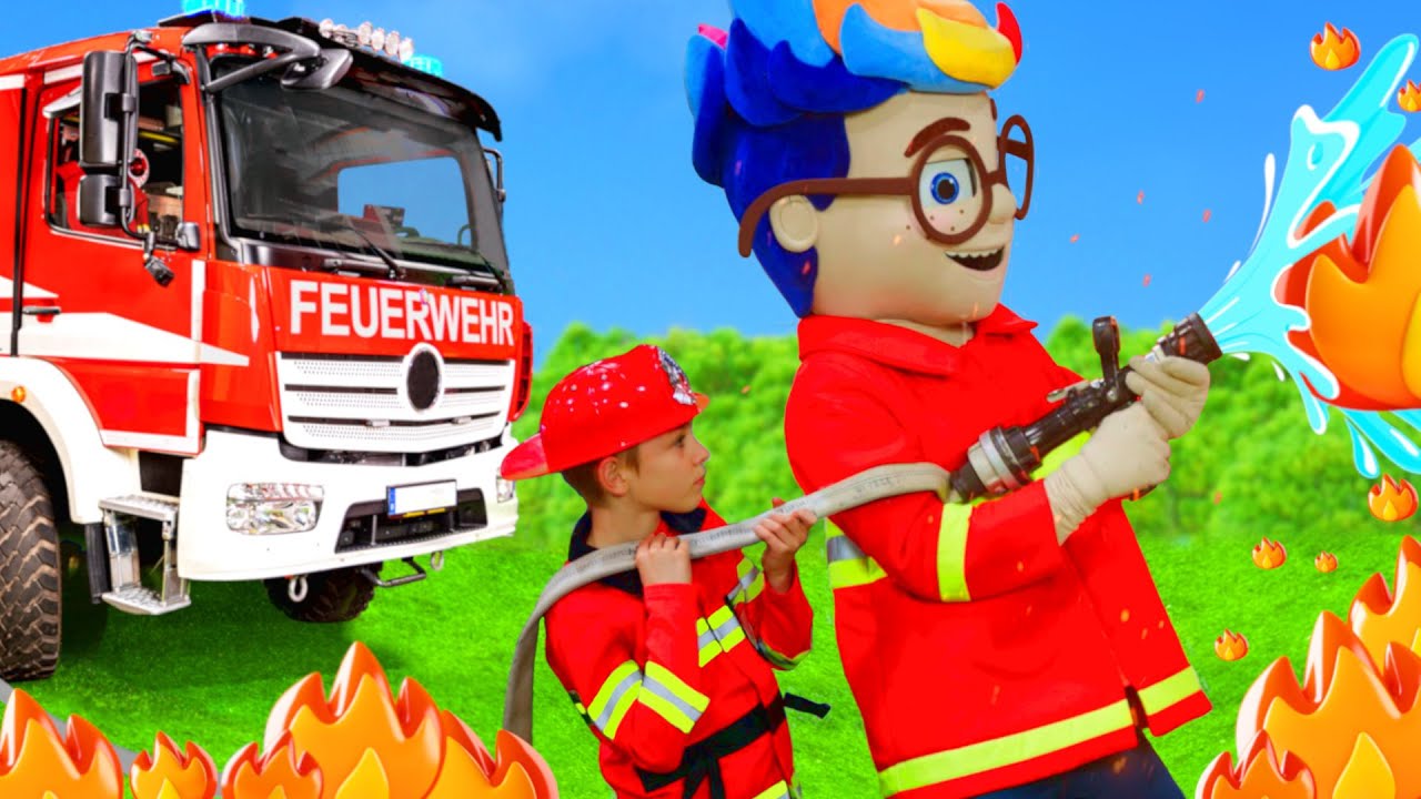 Extinguish Fire Compilation: The Kids play with Firetrucks 🚒 - YouTube
