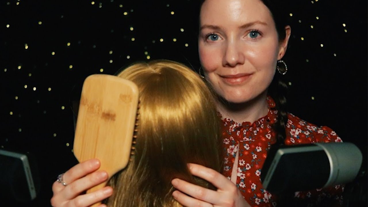 ASMR Scalp Exam & Hair Play - Brushing, Scratching, Massage, Personal Attention, Styling ...