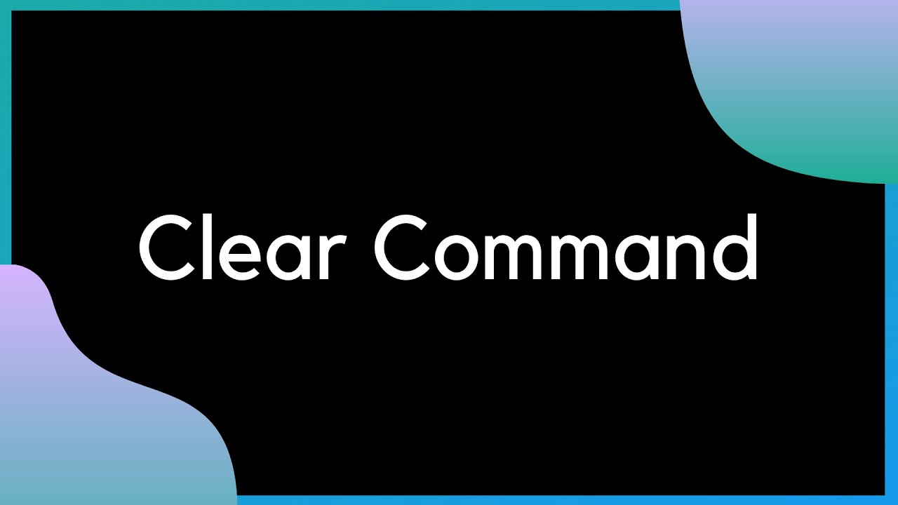 Clear Command YouTube clear-command-youtube