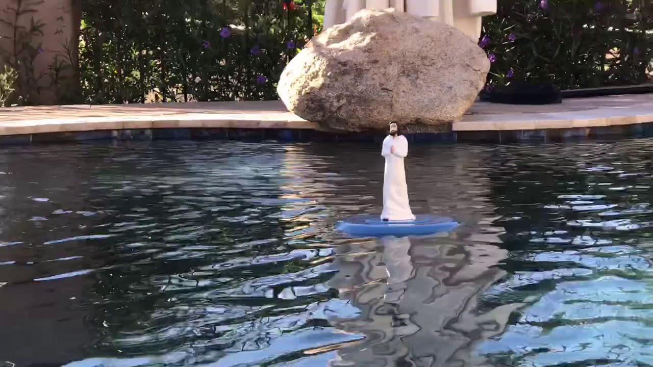 Walking on Water Jesus Pool Chlorine Float - Miracle 1 - YouTube