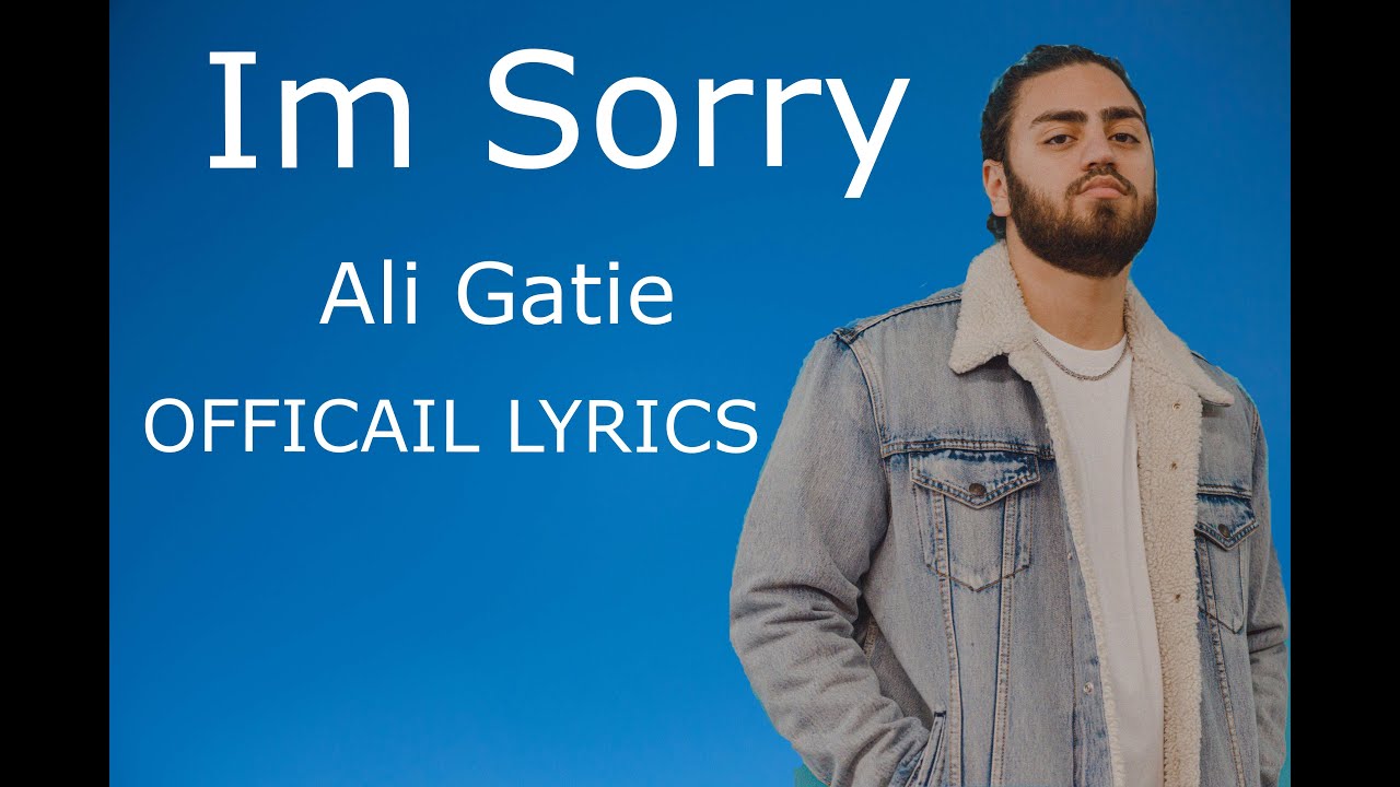 Heartfelt Apologies: Ali Gatie's 'I'm Sorry' Visual Lyrics - YouTube