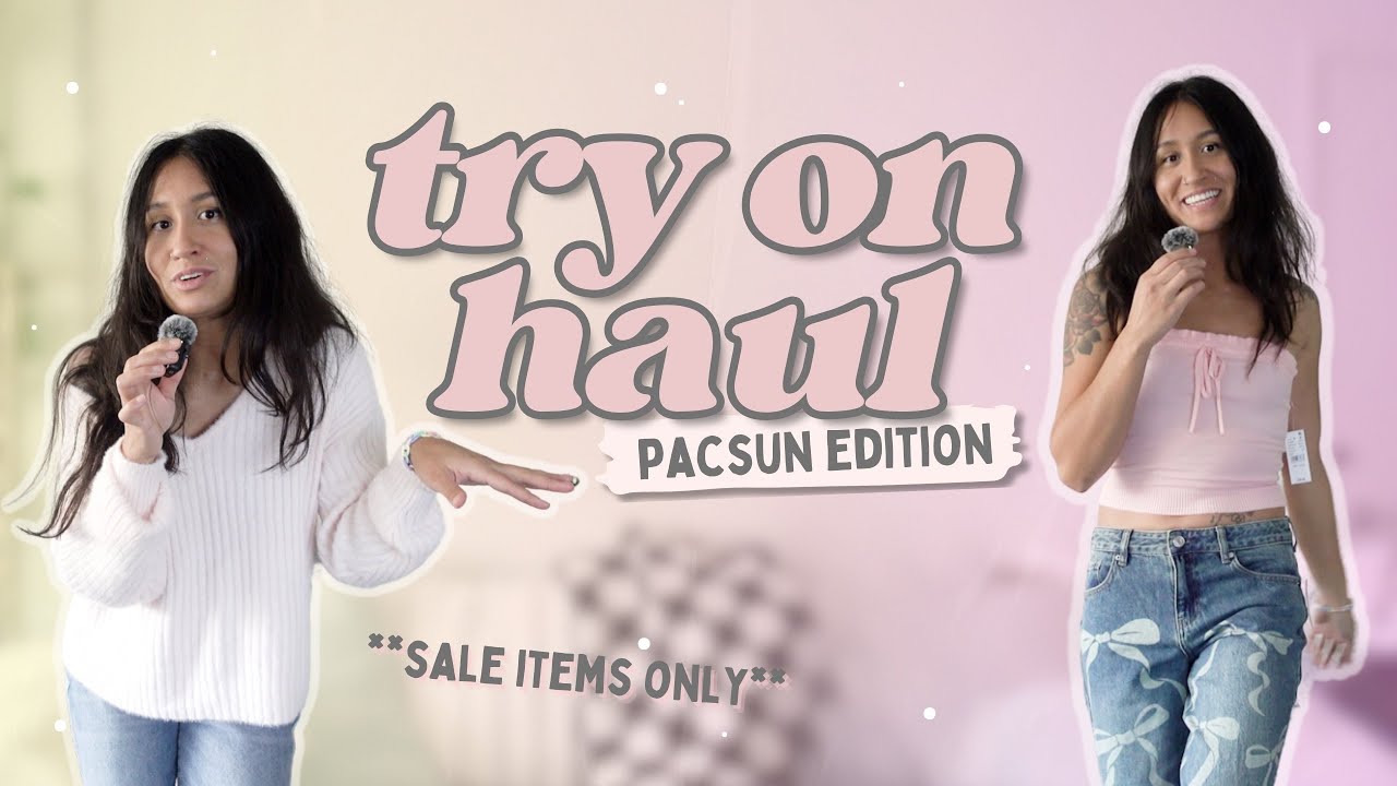 pacsun try on haul | sale items only! - YouTube