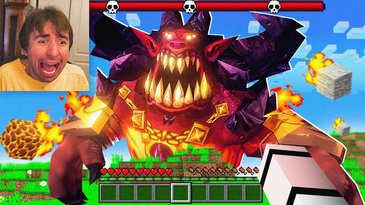 Trolling With UNKILLABLE Bosses - Minecraft - YouTube